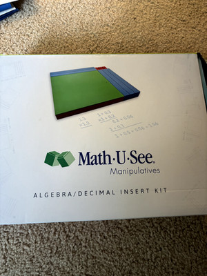 COMPLETE Math U See Manipulatives Algebra Decimal Insert Kit | eBay