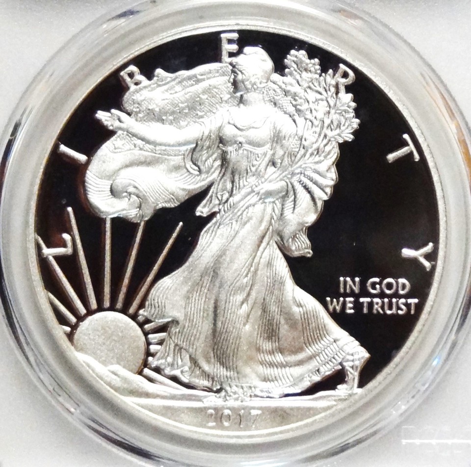 2017-W SILVER EAGLE FIRST STRIKE 225TH ANNIVERSARY LABEL PCGS PR70DCAM ...