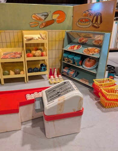 Fuchs West Germany Tin Lithograph & Plastic Grocery Store Play Set | eBay