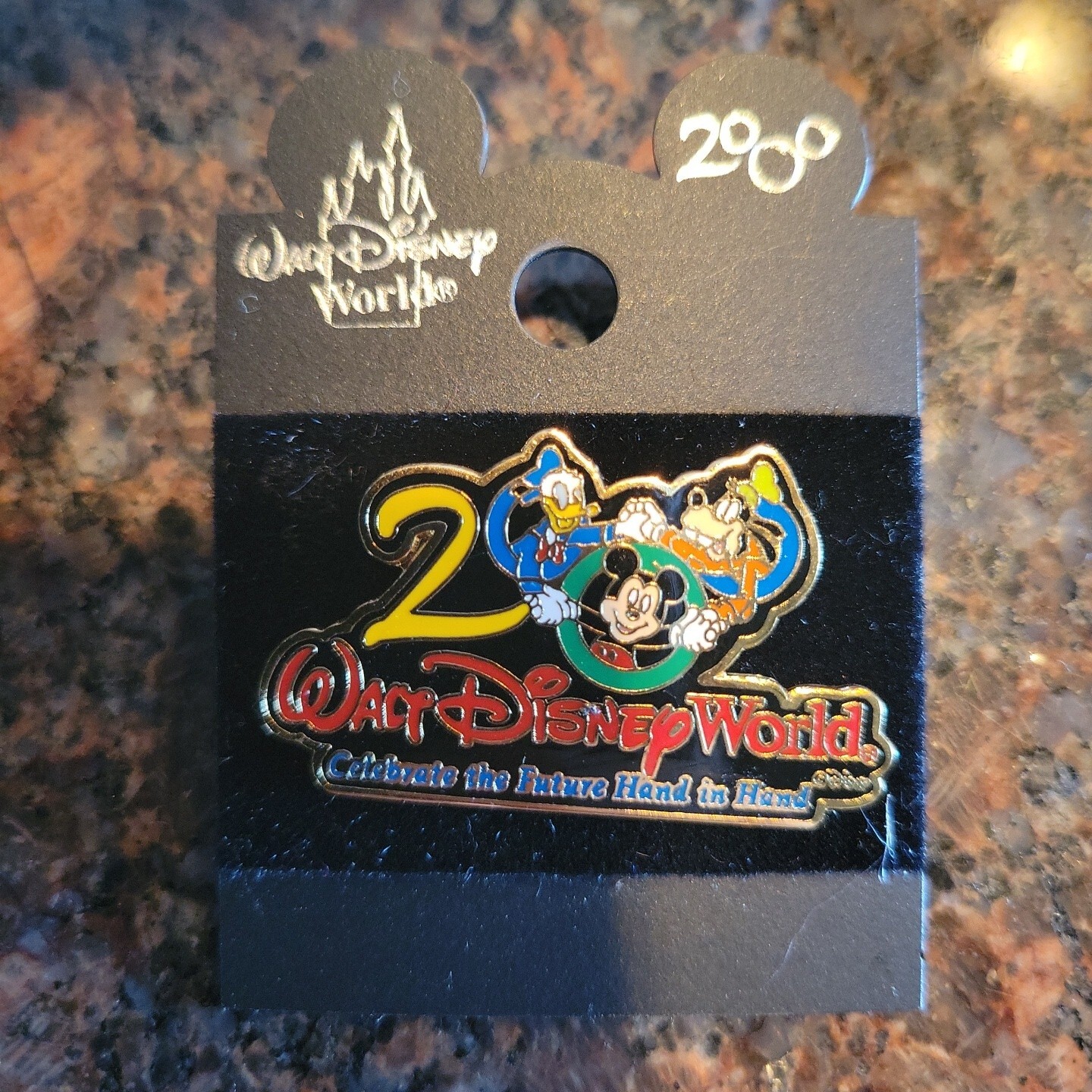 WALT DISNEY WORLD 2000 LAPEL PIN "CELEBRATE THE FUTURE HAND IN HAND" | eBay