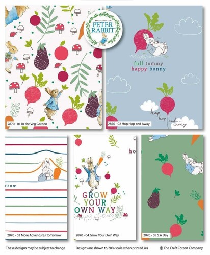 FABRIC~PETER RABBIT~FAT QUARTER SET (5 PIECES) | eBay Australia