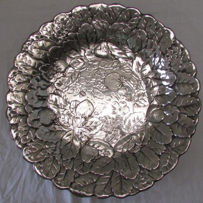 Vintage Reed & Barton Silverplate Round 14" Platter Embossed ...