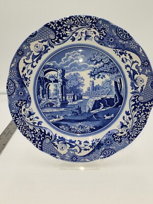 Spode Blue Italian Design Plate Blue White 10 1/4" England C1816 | eBay