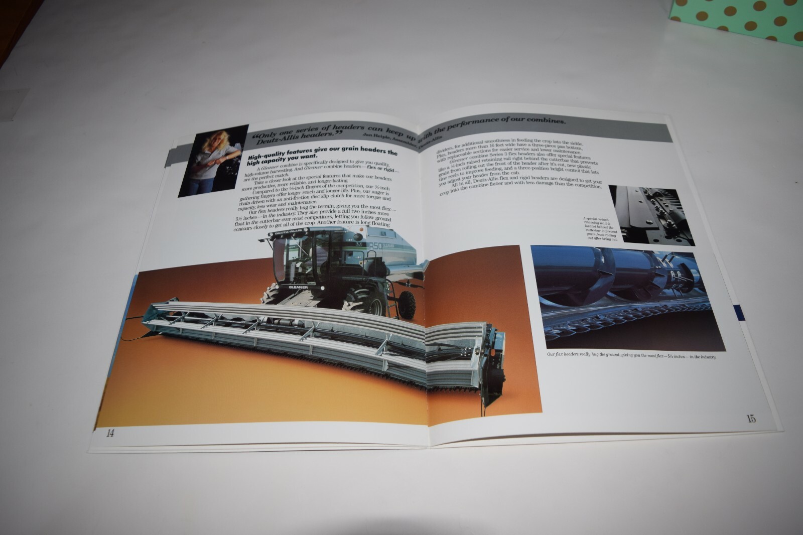 Deutz Allis Hawk Series Rotary Gleaner Combines R40 R50 R60 R70 ...