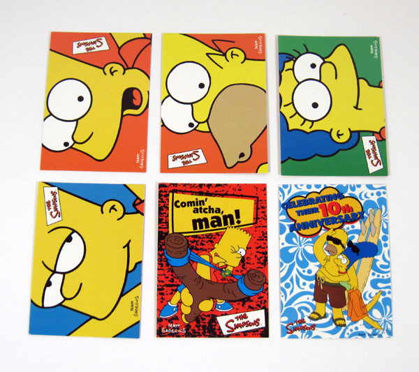 2000 Inkworks The Simpsons 10th Anniversary Promo Card Set (6) Nm/Mt ...