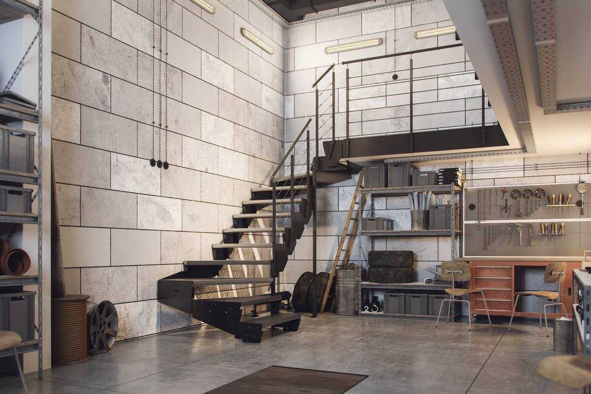 Industrial Modular Stair System Space Saving Modular Spiral Staircase
