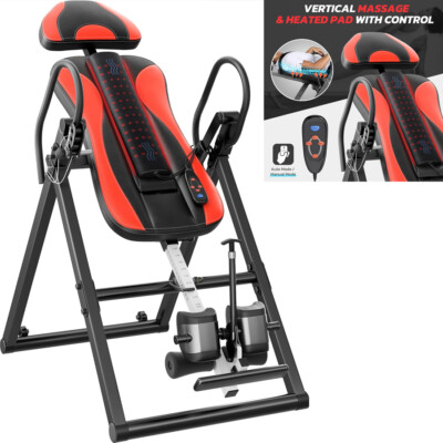 Remote Control Inversion Table Training w/Massage & Heat Cushion, 320lb ...