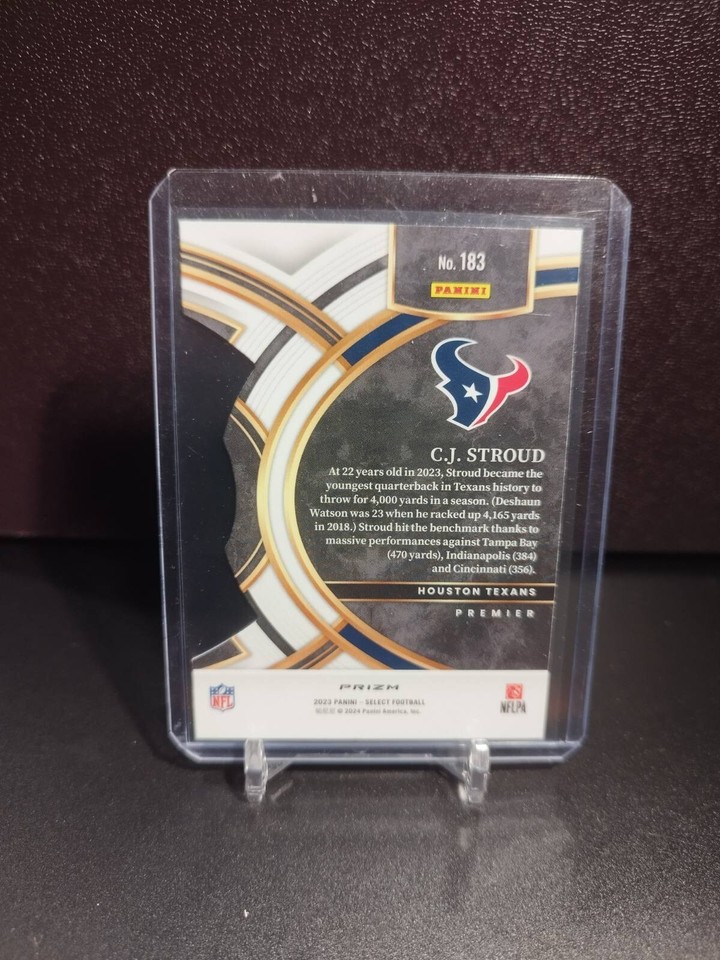 2023 Panini Select - Premier Level C.J. Stroud #183 Red & Blue Prizm ...