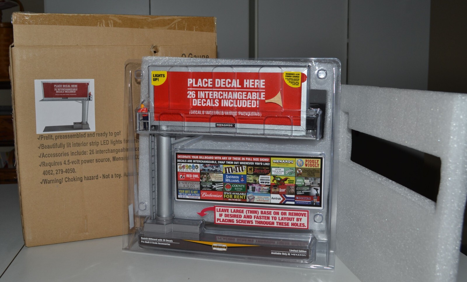 New Menards Gold Line Limited Edition Backlit Lighted Billboard 2 - 26 ...