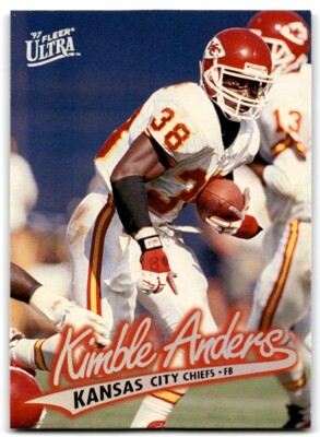 1997 Fleer Ultra Kimble Anders Kansas City Chiefs #150 | eBay