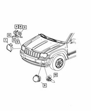 Genuine Mopar Headlamp Park and Turn Lamp Right 5116288AD for sale ...