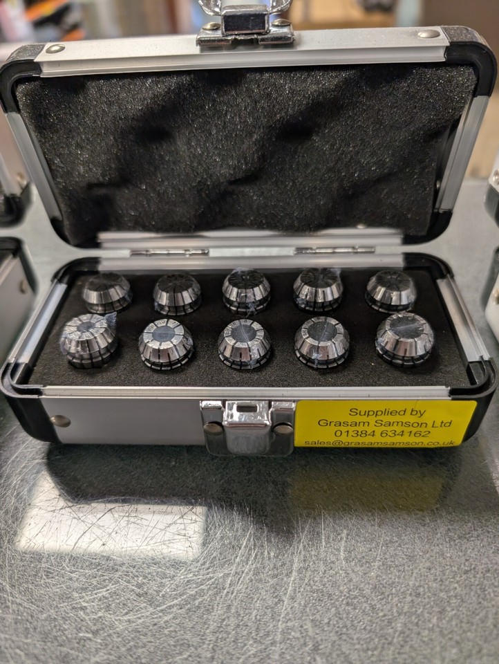 ER Collets Sets In Case ER8 ER11 ER16 ER20 ER25 ER32 ER40 INCLUDES VAT ...
