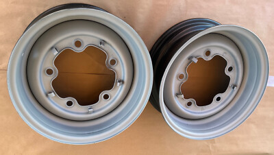 VW BEETLE 5x205 CUSTOM STEEL SMOOTHIE PAIR REAR 15x6 BUG 5 LUG DEEP ...