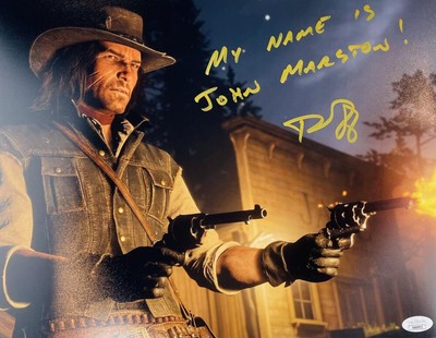 ROB WIETHOFF SIGNED RED DEAD REDEMPTION 11X14 PHOTO JOHN MARSTON JSA ...