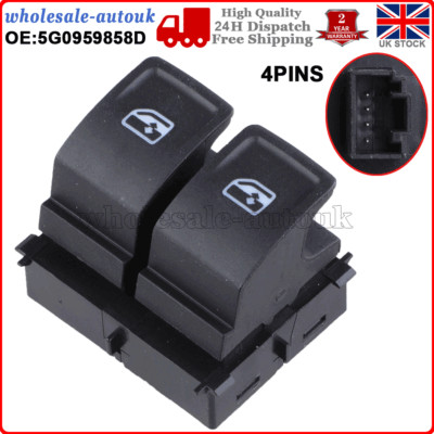 For VW Golf MK7 2 Door Front Drivers Right Electric Window Switch ...
