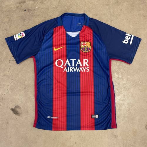 2016 - 2017 FC Barcelona Jersey #10 Messi Nike Size M Home Kit | eBay