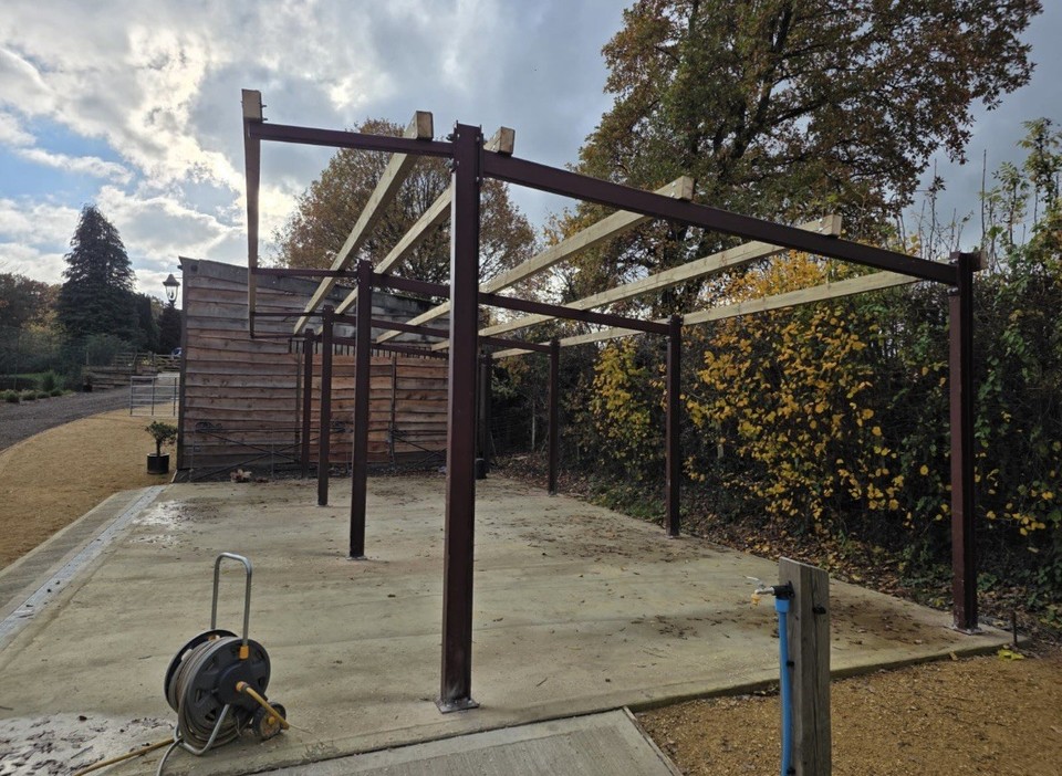 rsj steel frame building Kit stable Workshop barn 36x12 (no Vat) with ...