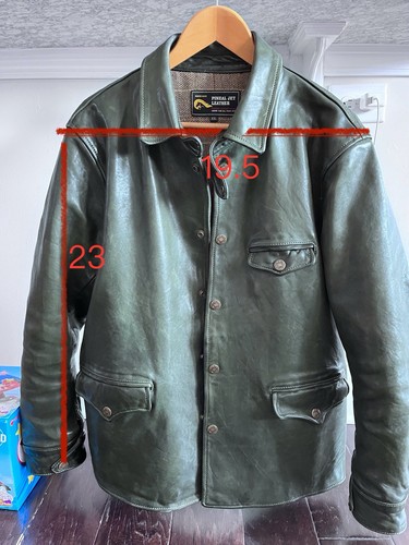 Horse hide brakeman leather jacket Great condition Fit 5’11” height ...