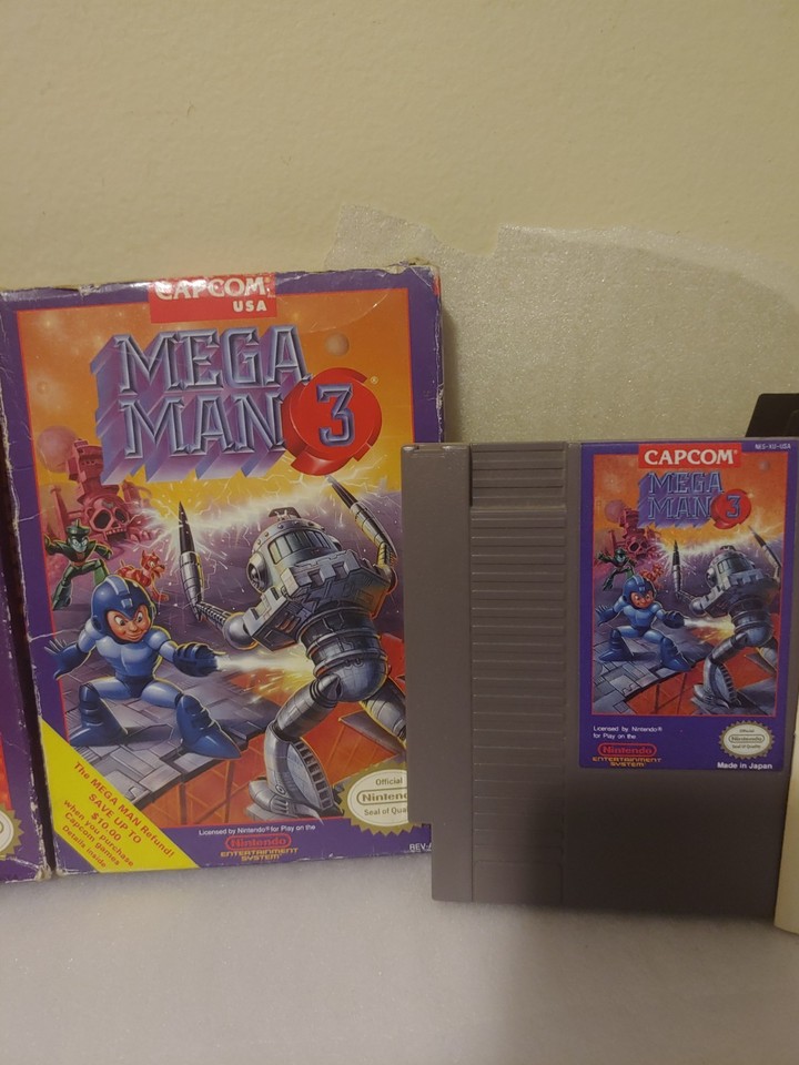 Nintendo, MEGA MAN 2 & 3. 1989/1990. MM3 w/ box and manual | eBay