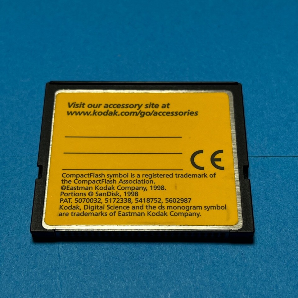 KODAK 8MB digital science COMPACT FLASH CF Picture Card - FREE USPS ...