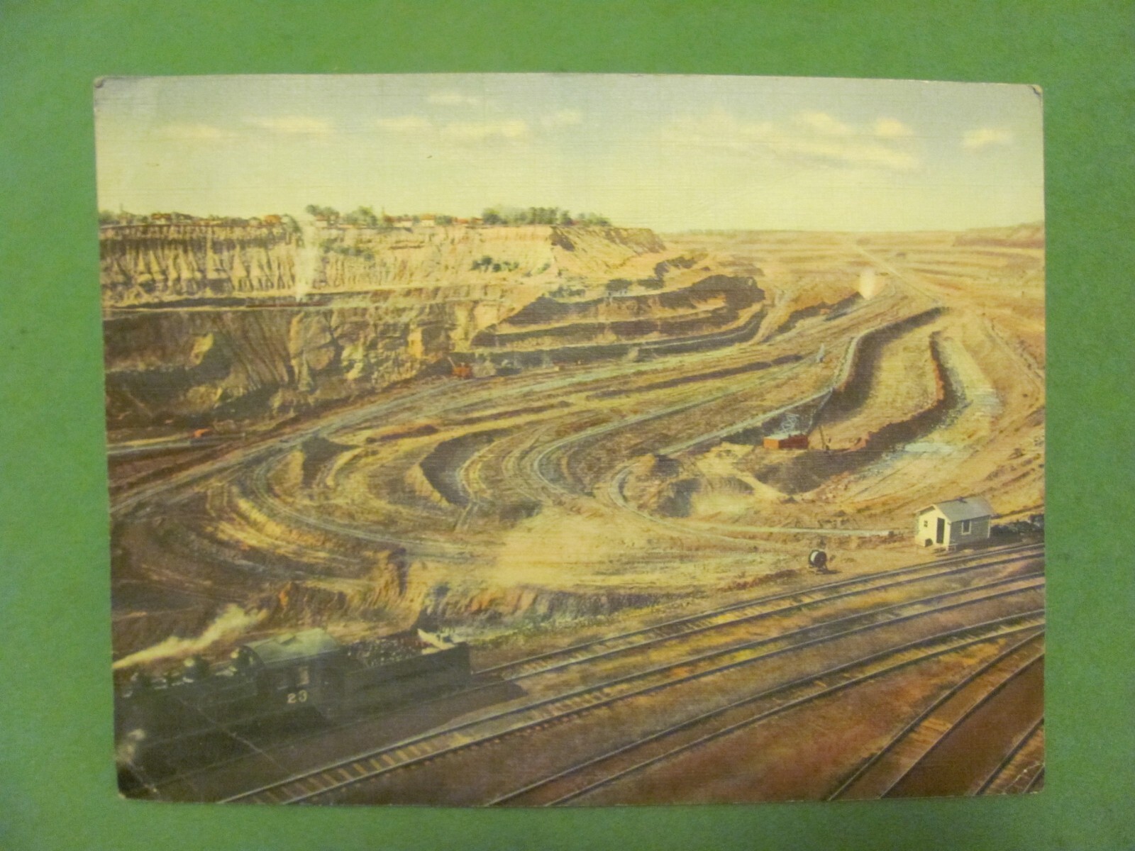 Vintage Giant Postcard - INFORMATION ABOUT PIT - Pit Stripping Started ...