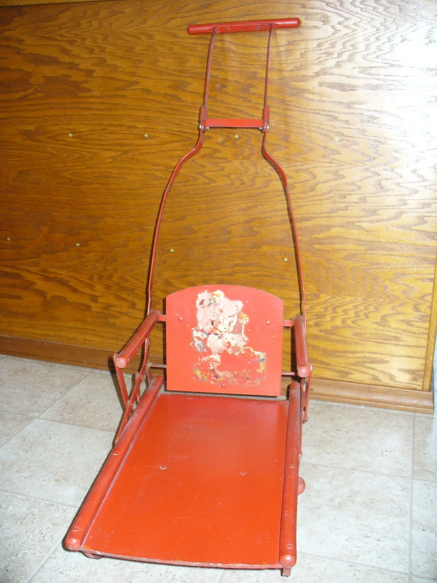 Red Wooden Sled