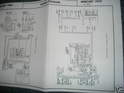 1966 MERCURY MONTCLAIR PARK LANE MONTEREY WIRING DIAGRAM | eBay