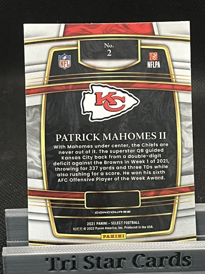 2021 Panini Select - Concourse #2 Patrick Mahomes II | eBay
