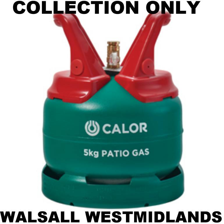 FULL NEW 5 KG 5KG BBQ PATIO CALOR LPG PROPANE GAS BOTTLE 27 MM 27MM ...