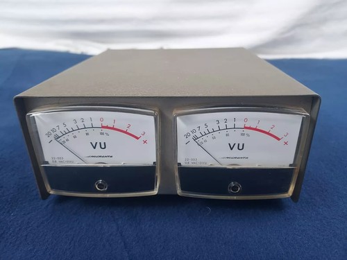 -- RARE -- Vintage MICRONTA Stereo Audio VU Meters | eBay