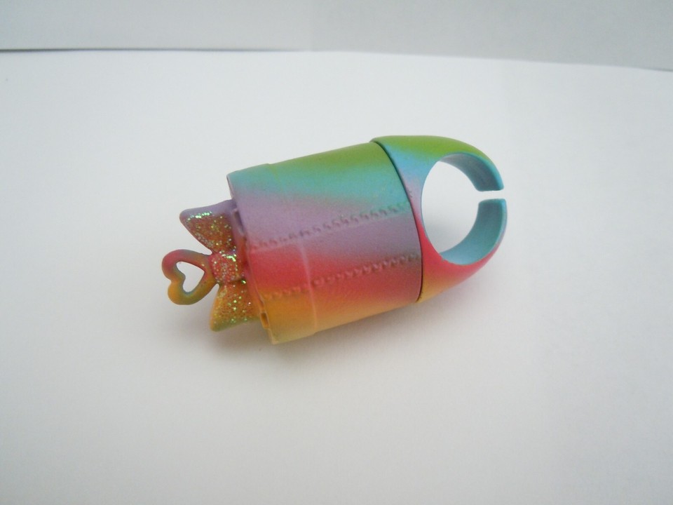 Littlest Pet Shop LPS Teeniest Tiniest RING Rainbow Bear glitter bow | eBay