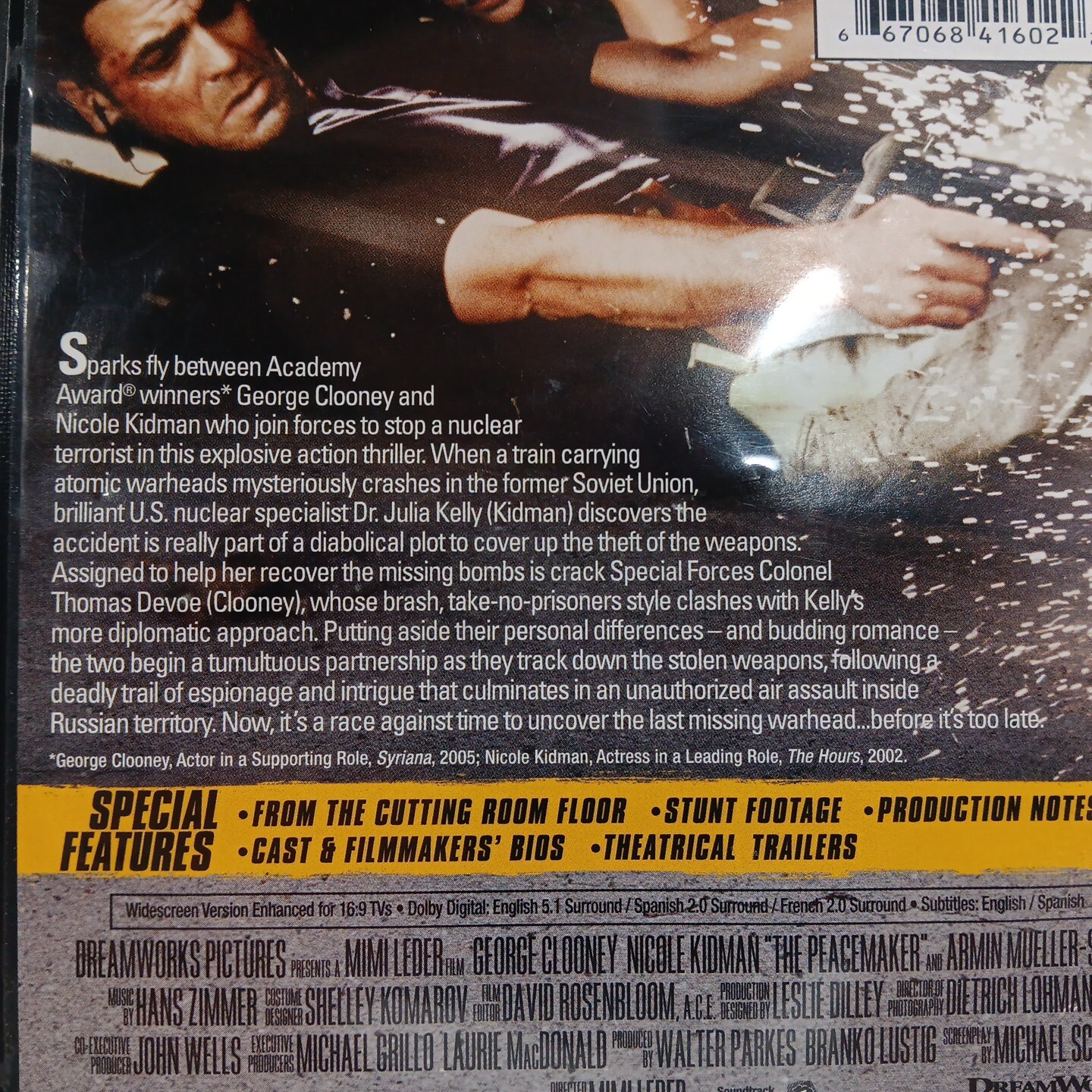 The Peacemaker (Widescreen) - DVD By George Clooney,Nicole Kidman ...