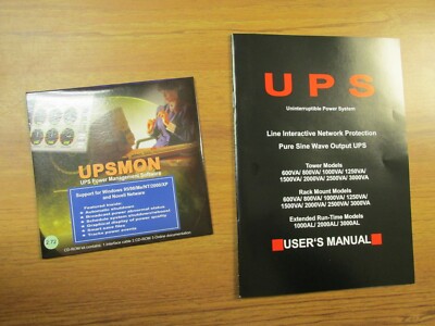 New.. UPSMON UPS Power Management Software CD-ROM Version 2.72 .. WG ...