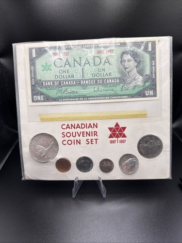 1967 -1867 Canada Centennial Modern Unc 6-Coin Type Set W/ $1 - ASW 1 ...