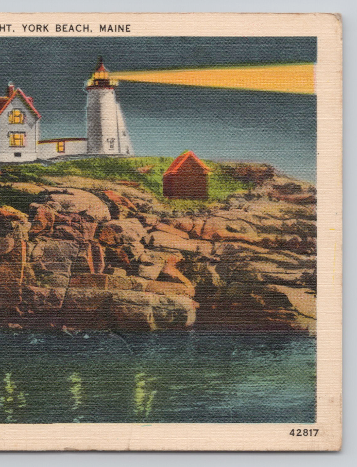 York Beach ME Nubble Lighthouse at Night, Cape Neddick Light Maine ...