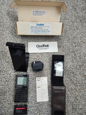 Vintage Dataspeed Lotus Quotrek Handheld Stocks & Commodities Trading ...