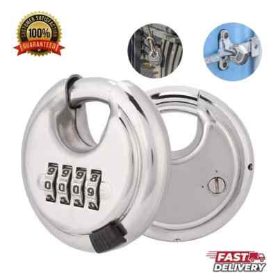 Heavy Duty Combination Padlock Gate UK Outdoor Waterproof Disc Padlock ...