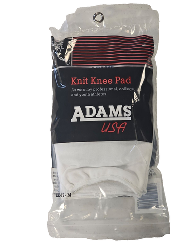 2pk White MEDIUM Adams USA Trace Volleyball Basketball Pair Knee Foam ...