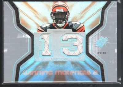 KENNY IRONS 2007 SPX WINNING MATERIALS #WMSKI DUAL STAT JERSEY BENGALS ...