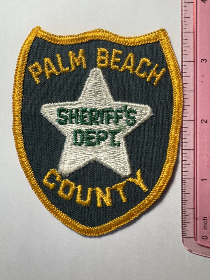 Palm Beach County Florida Police Patch ~ Obsolete | eBay
