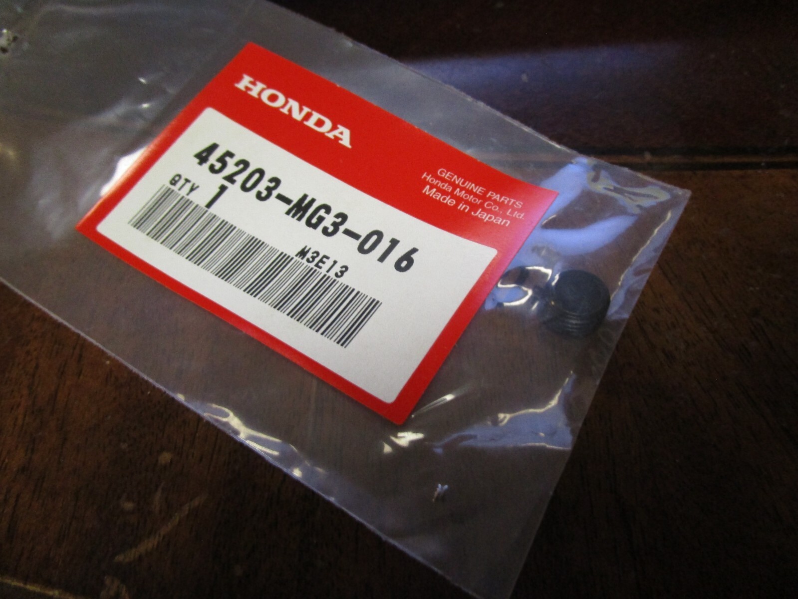 Honda 45203-mg3-016 Cbr400rr Nc29 Plug Pin Front Brake Caliper for sale ...