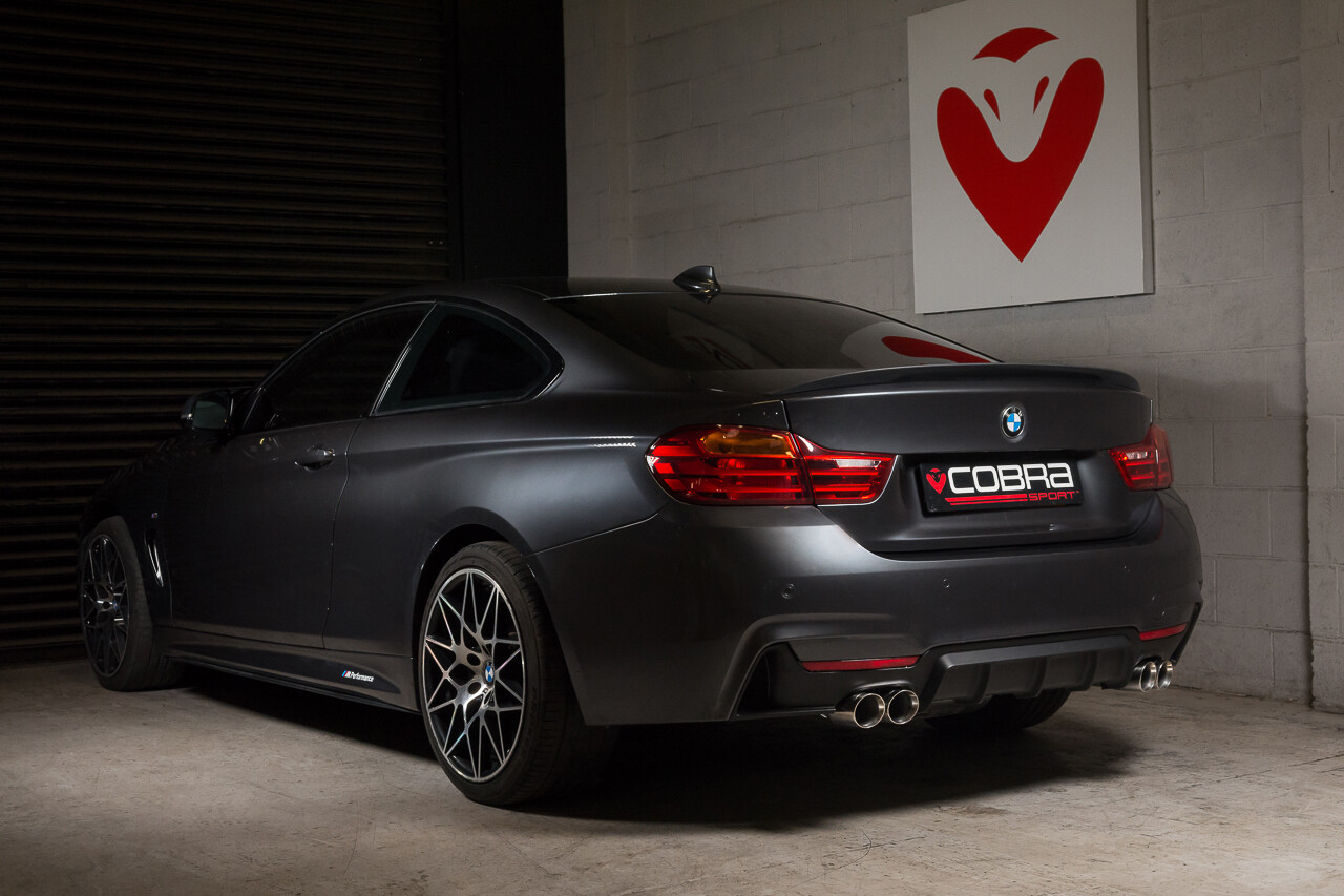 BMW 435D F32/F33/F36 M-Sport Quad Exit (M4 Style) Cobra Exhaust ...