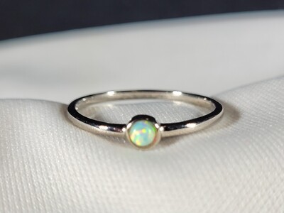 Size 8.25 Beautiful Sterling Silver S925 Fire Opal Ring | eBay