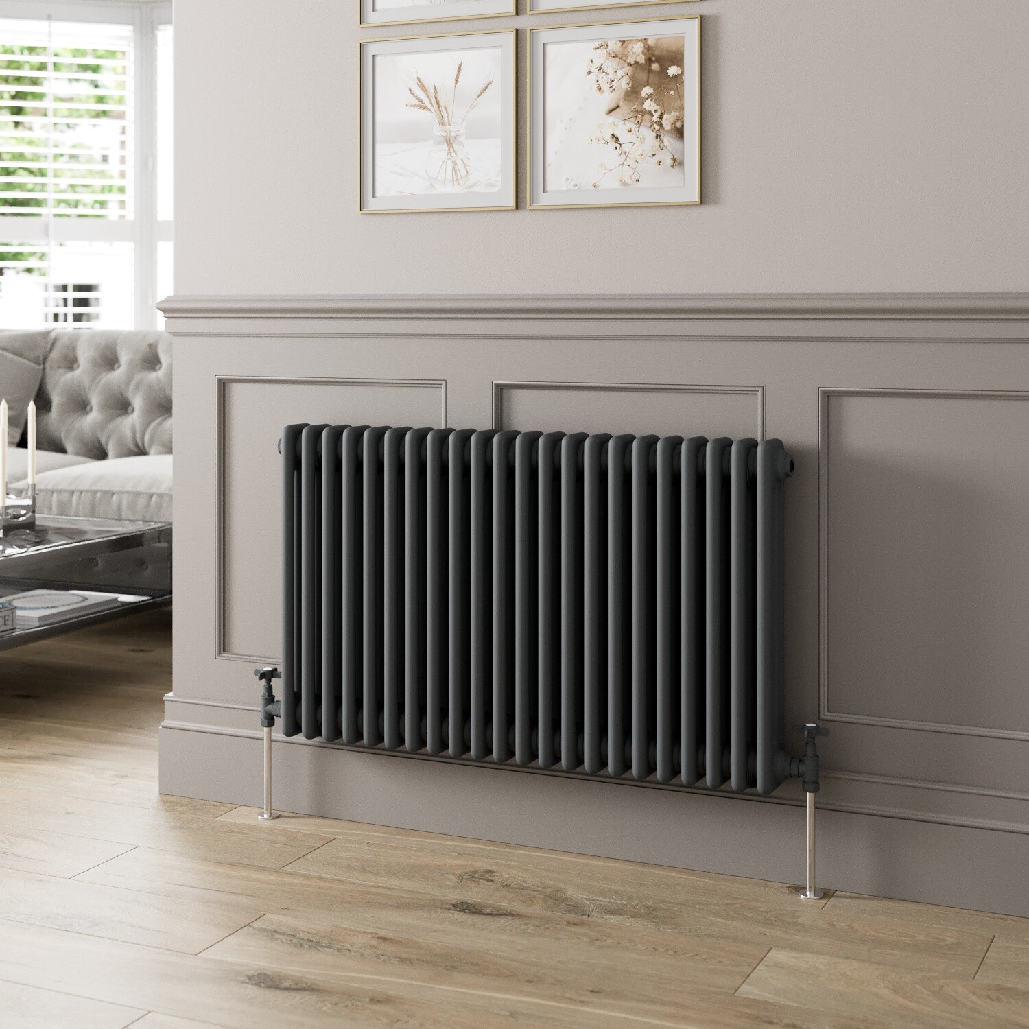 Traditional Colosseum Horizontal Triple Bar Column Radiator 600x1010 ...
