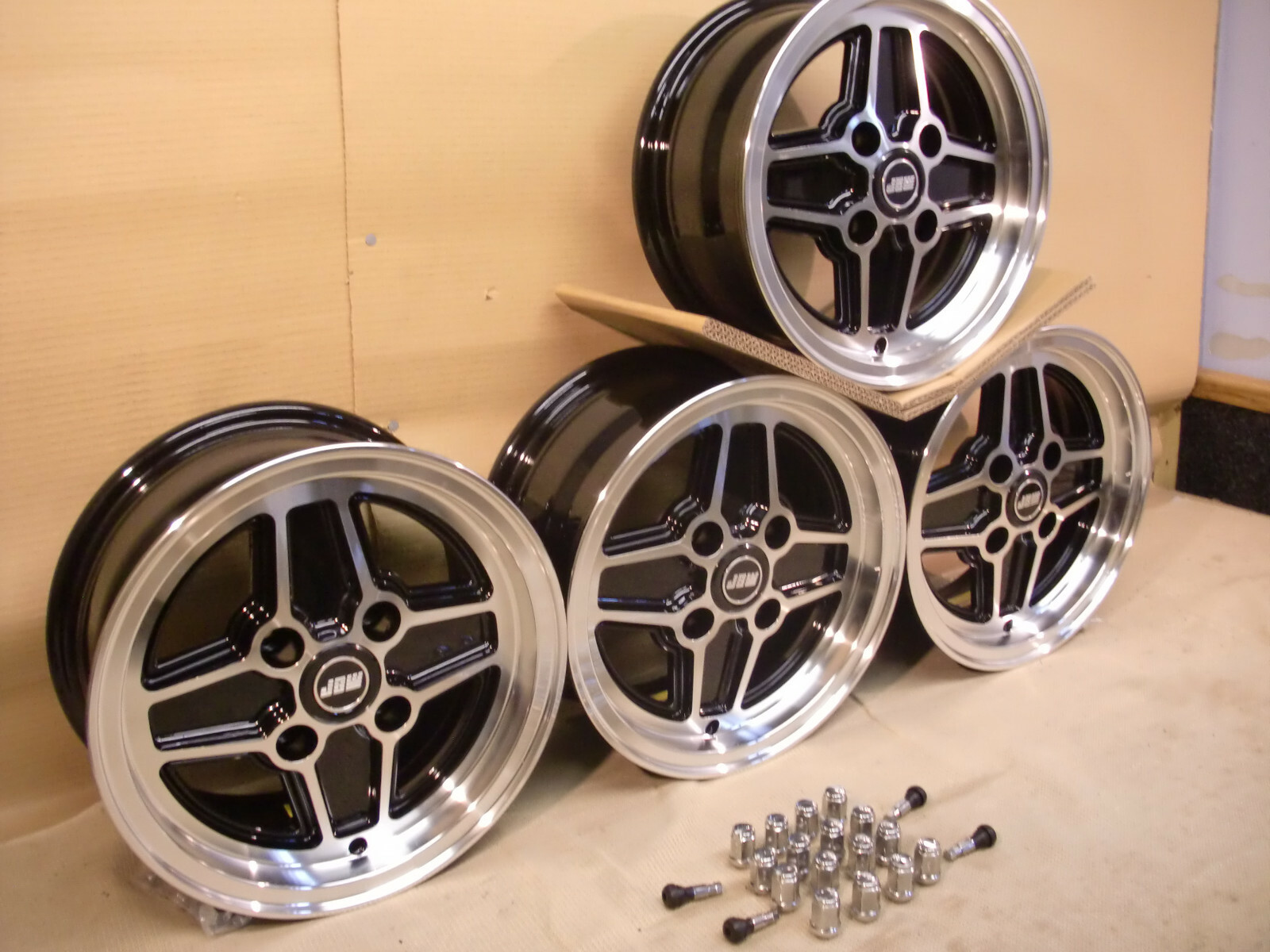 FORD ESCORT CAPRI CORTINA 6X13 ALLOY WHEEL SET JBW RS4 SPOKE STYLE 13X6 ...