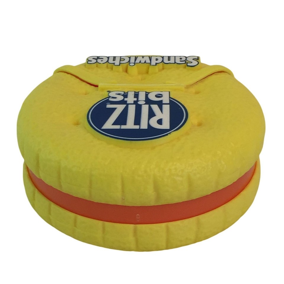 Ritz bits Sandwiches Snack Container Yellow Travel Size Lunch Box | eBay