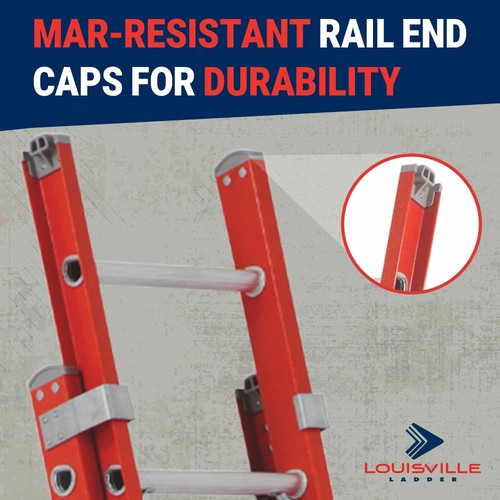 FE3216 Foot Extension Ladder, 16 ft, Orange | eBay