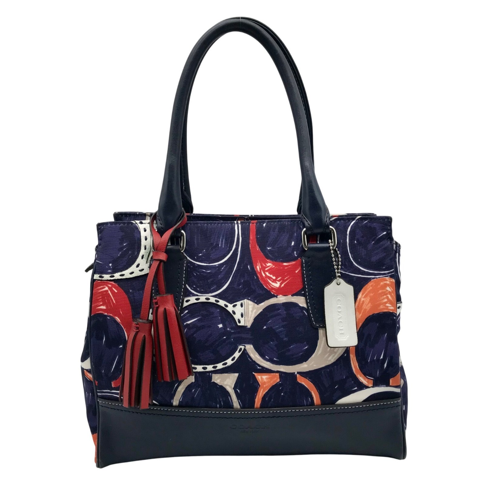 Coach Blue Canvas Legacy Heritage Candace Carryall Sa… - Gem