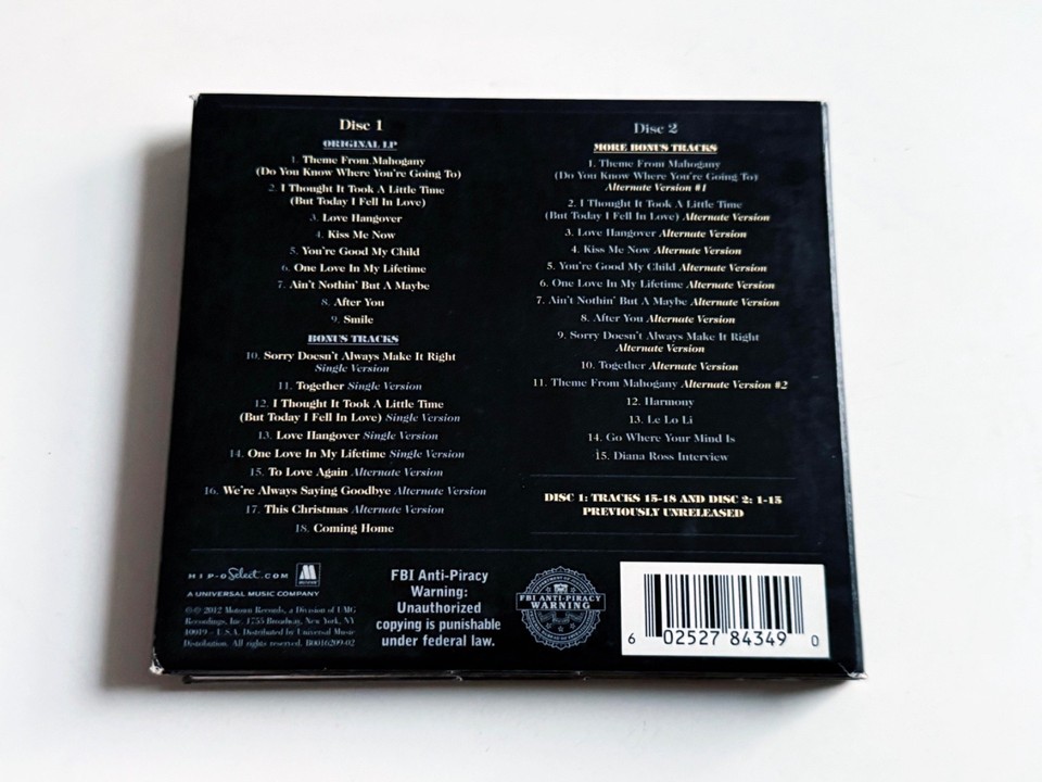 Diana Ross 1976 Special Deluxe 2 CD Rare Bonus Tracks Extended Remixes ...