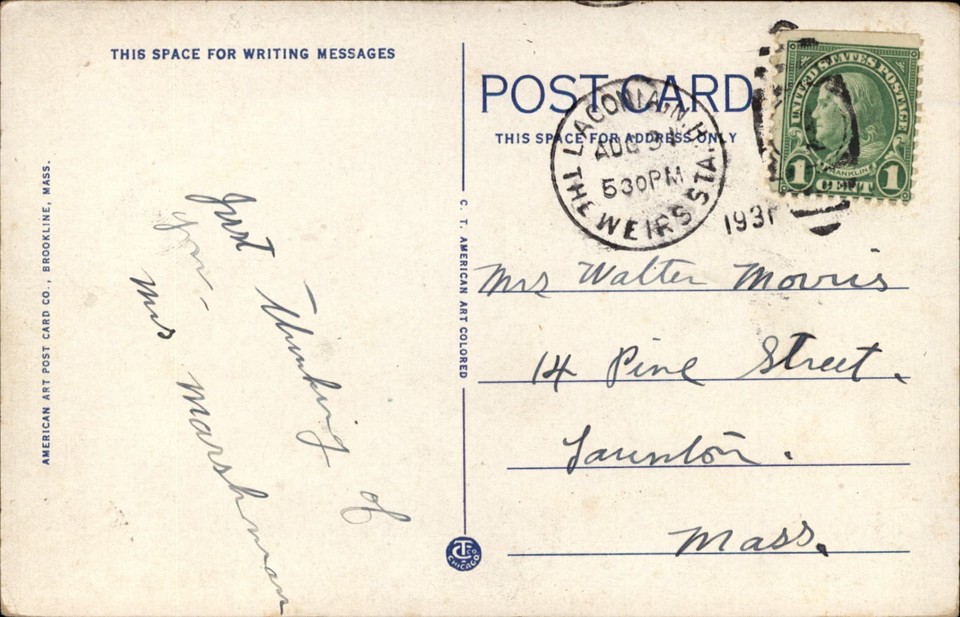Spindle Point Observatory The Weirs Lake Winnipesaukee NH vintage ...